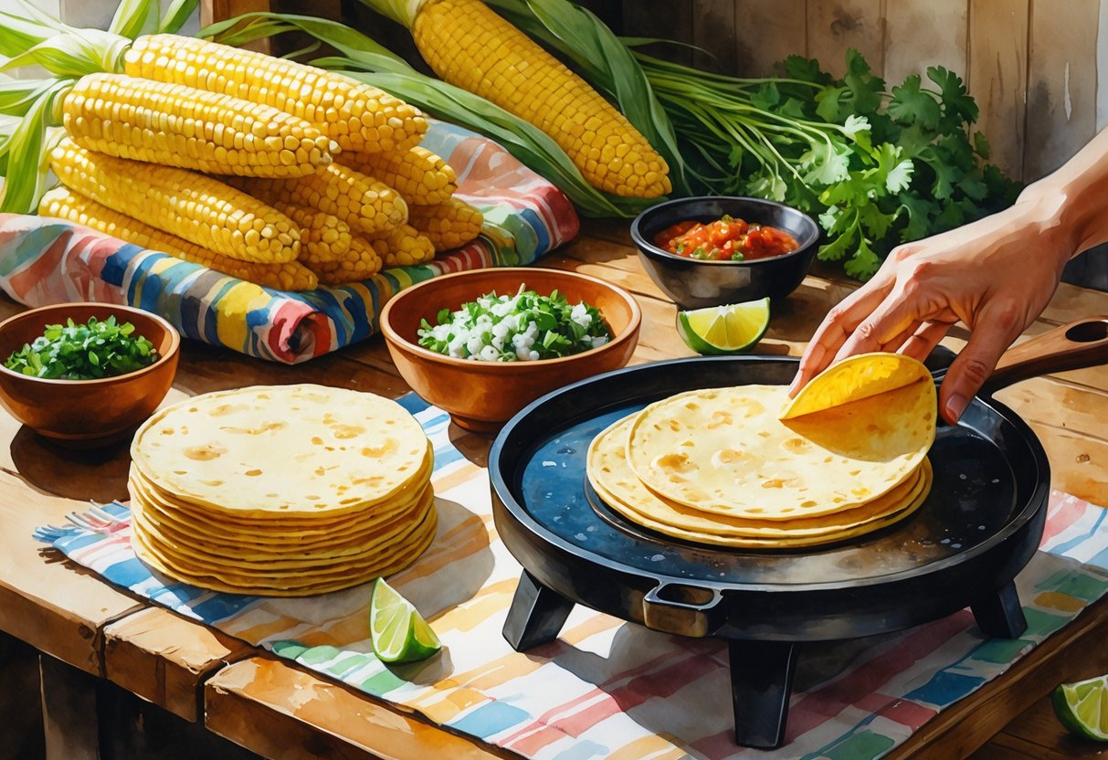 How to Prepare Corn Tortillas for Street Tacos: Charred Edges and ...