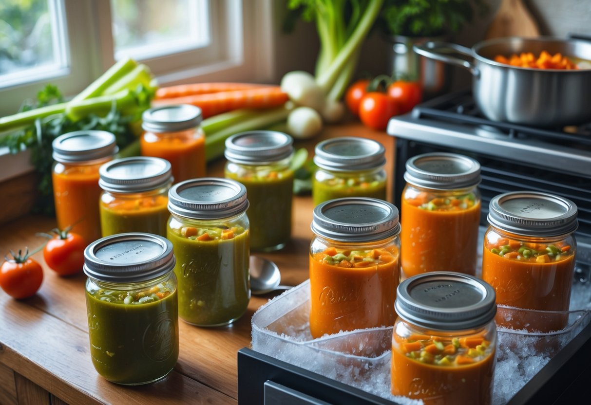How to Freeze Soup in Mason Jars: Crack-Proof Method for Long-Term ...