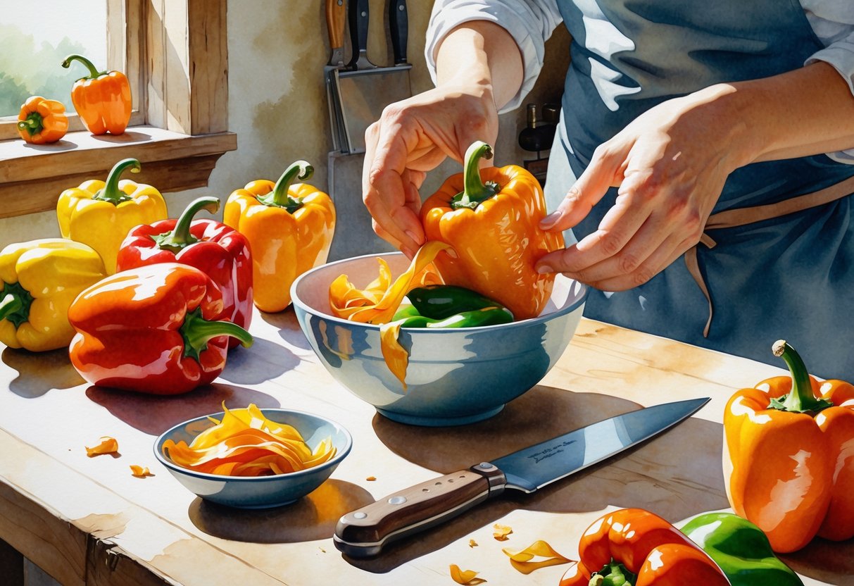 How to Skin Peppers: Tips, Methods & Uses for Bell Peppers - Drool Recipes