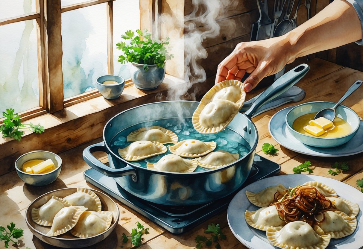 How to Prepare Frozen Perogies: Crispy Pan-Fried or Soft-Boiled in 15 ...