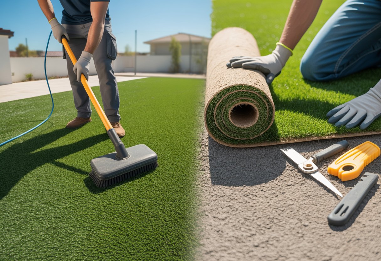 Artificial Turf Replacement vs Cleaning? Signs, Costs & Expert Tips ...