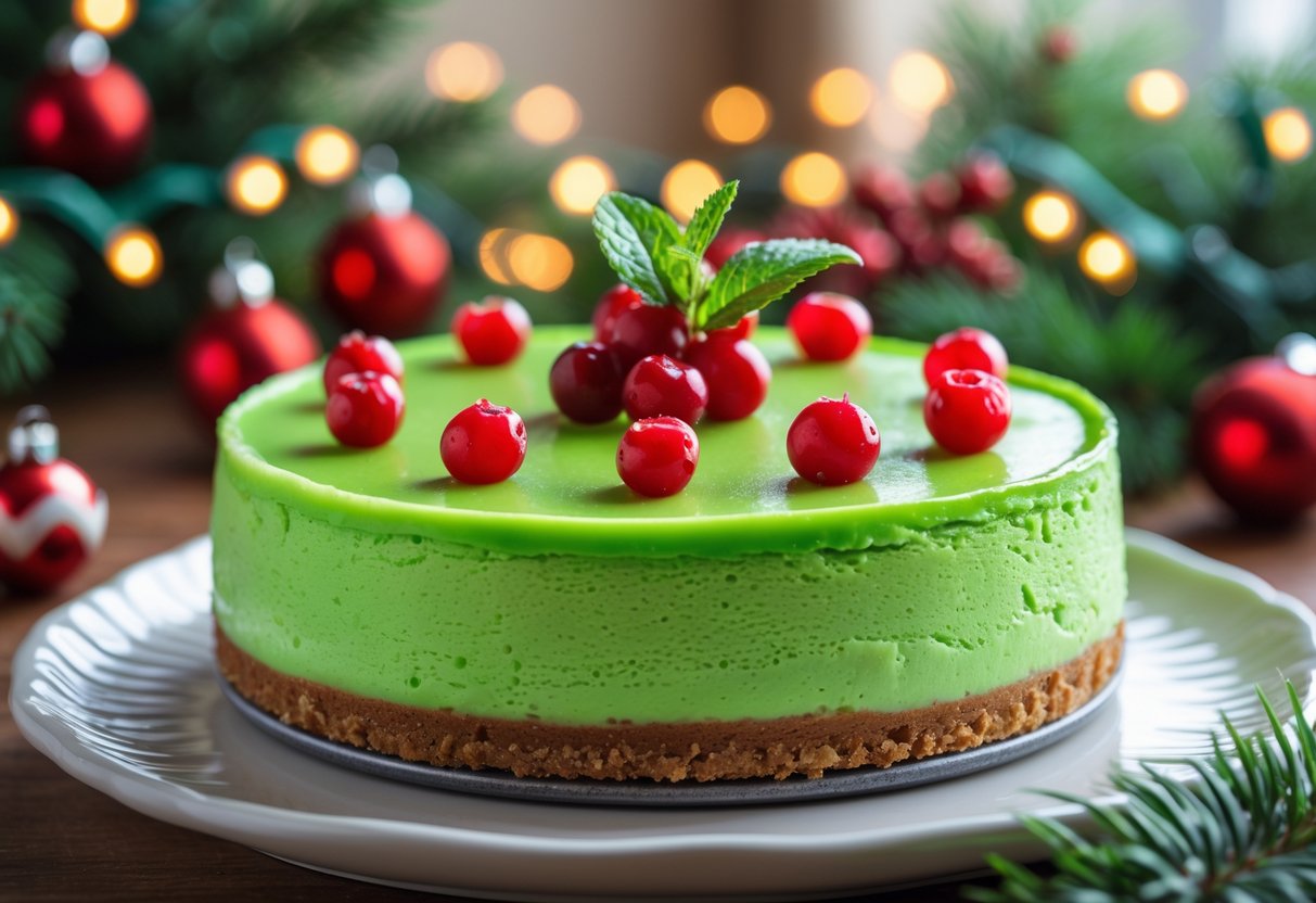 Grinch Cheesecake Recipe: Festive Step-By-Step Guide - Drool Recipes