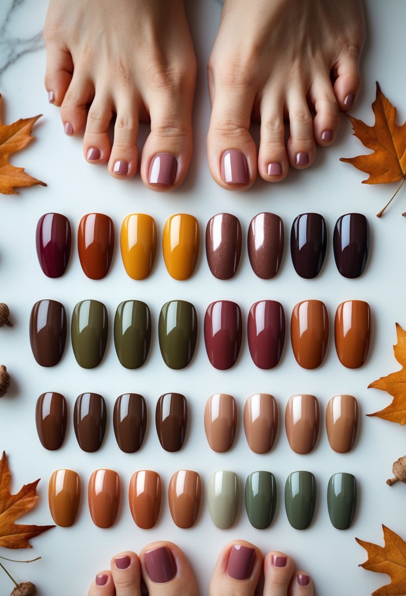 16 Fall Toe Nail Polish Colors for Pedicures to Elevate Your Seasonal ...