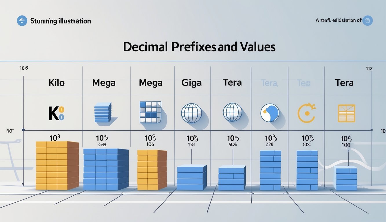 Dekadski prefiksi - Detaljna tablica pretvaranja