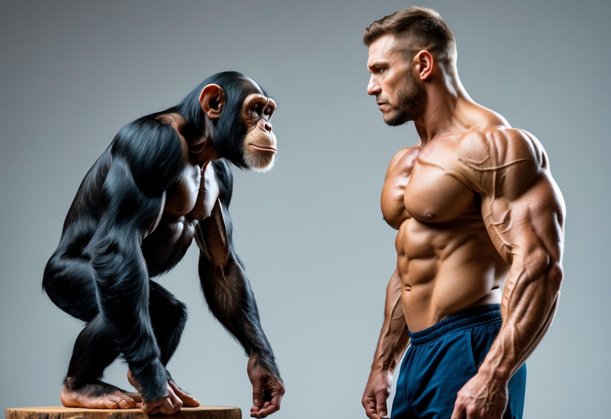 Can a Bodybuilder Beat a Chimp? Human Strength vs Chimpanzee Power ...