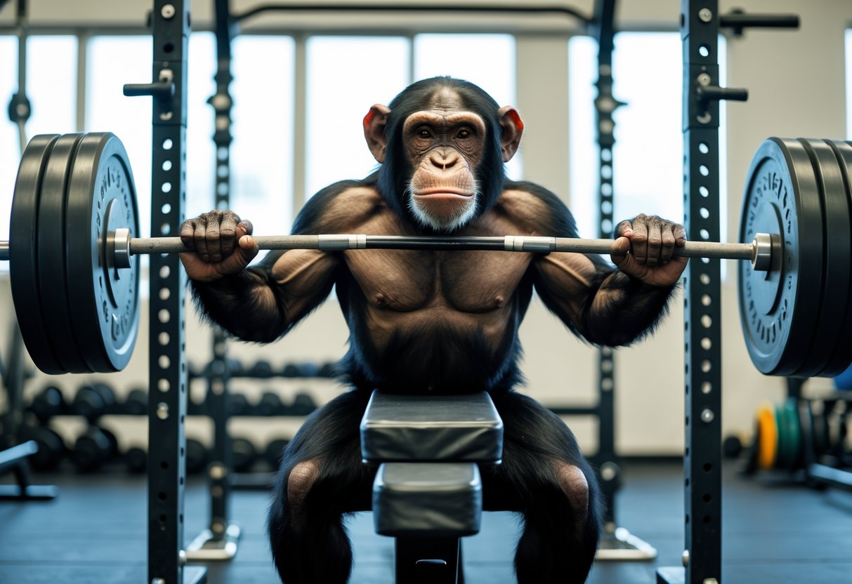 How Much Can a Chimp Bench Press? Primate Strength Explained - Know Animals