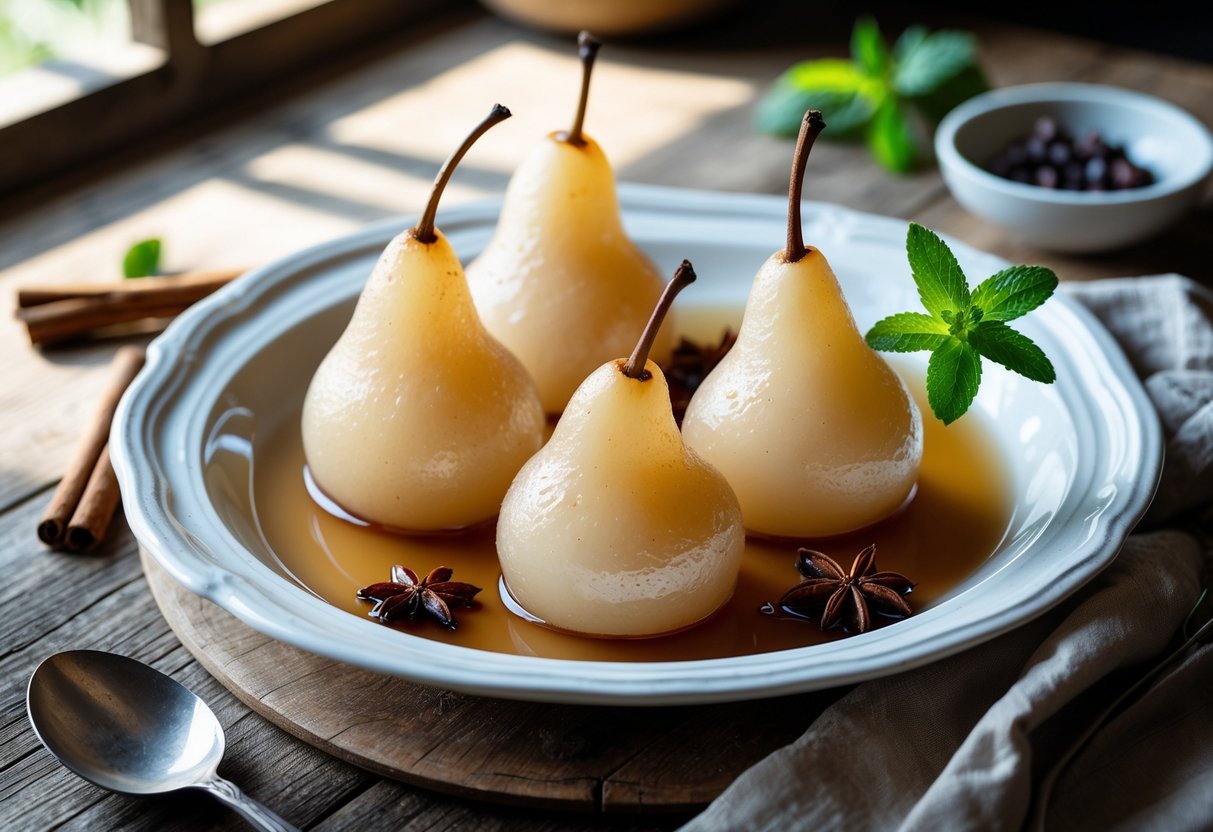 Poached Pears Recipe Barefoot Contessa: Easy & Elegant Dessert - Drool ...