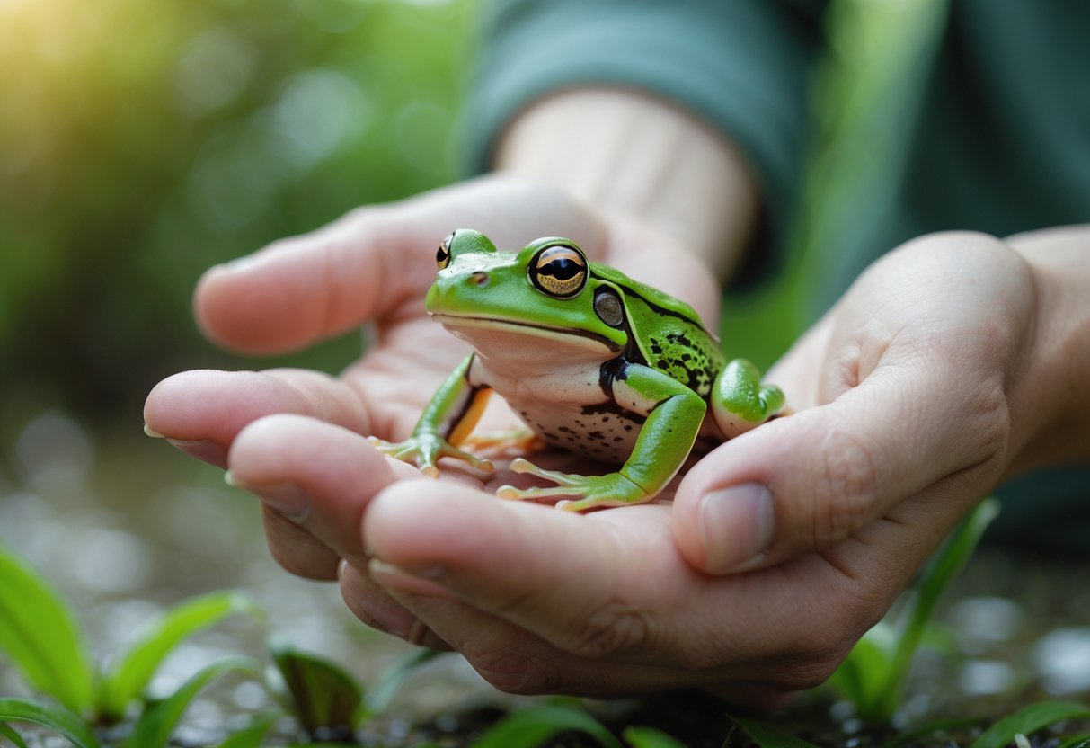Can You Pick Up a Frog With Your Hands? Safe Handling & Tips - Know Animals