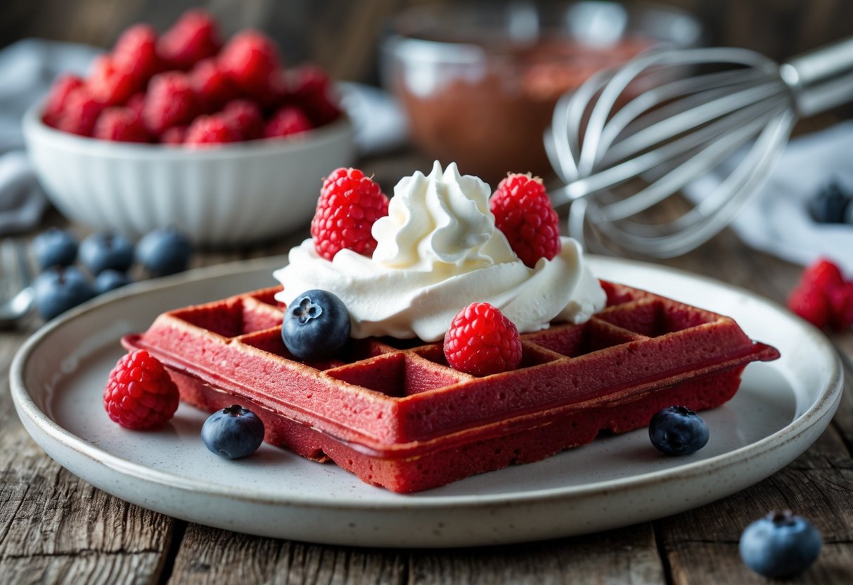 Red Velvet Waffle Recipe With Cake Mix: Easy Step-By-Step Guide - Drool ...