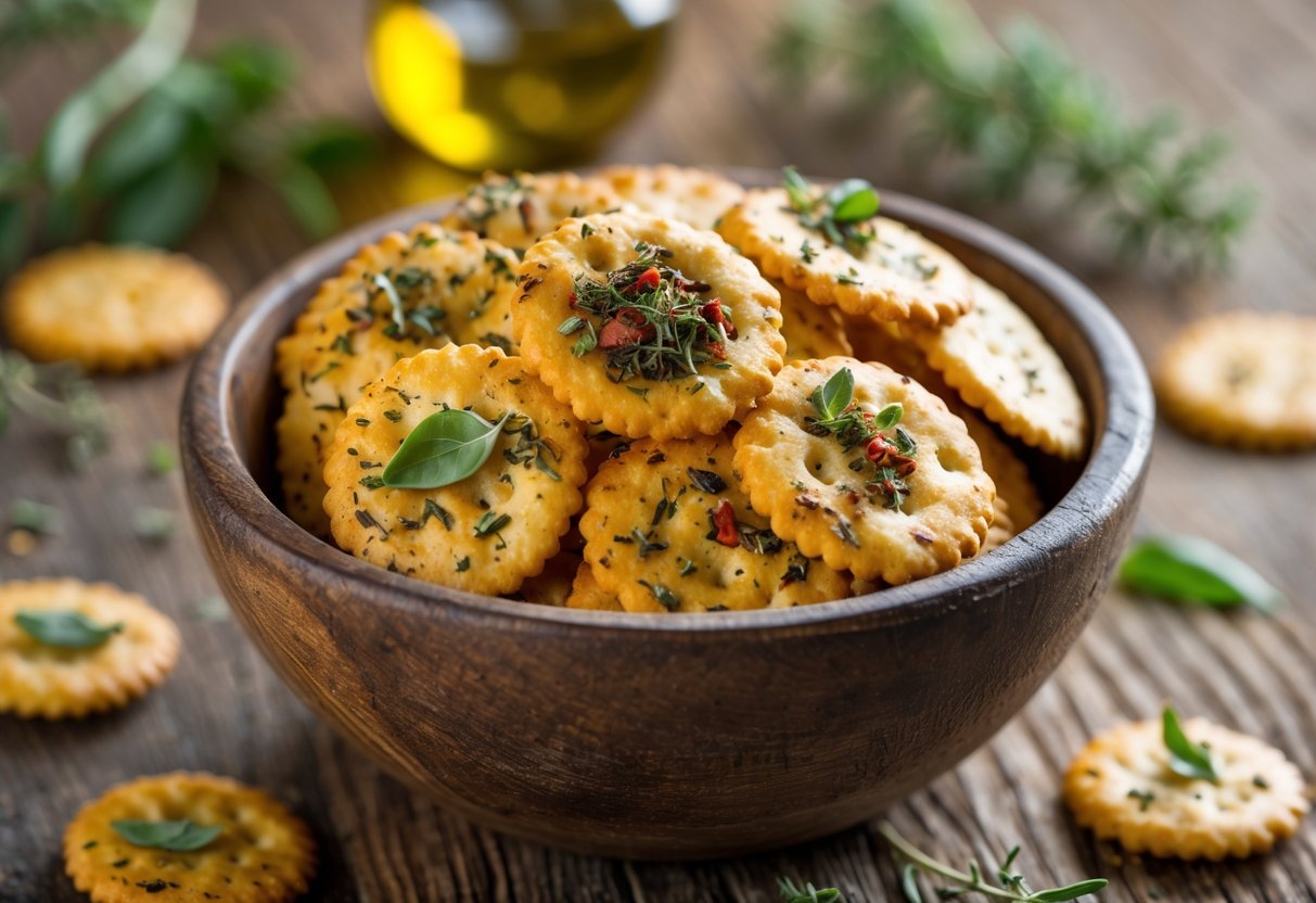 Seasoned Oyster Crackers Recipe: Italian-Flavored Snack - Drool Recipes
