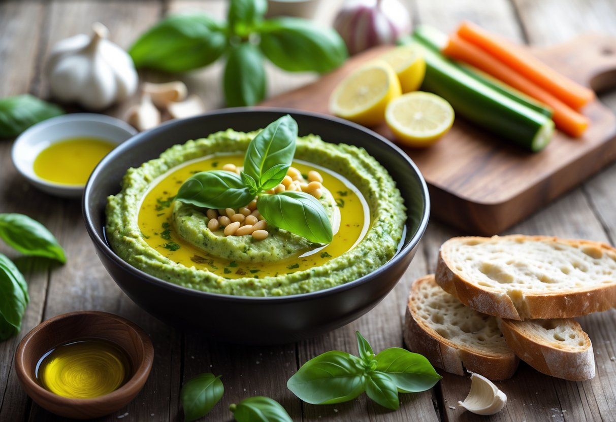 Zoes Kitchen Basil Pesto Hummus Recipe: Easy Steps & Ingredients ...