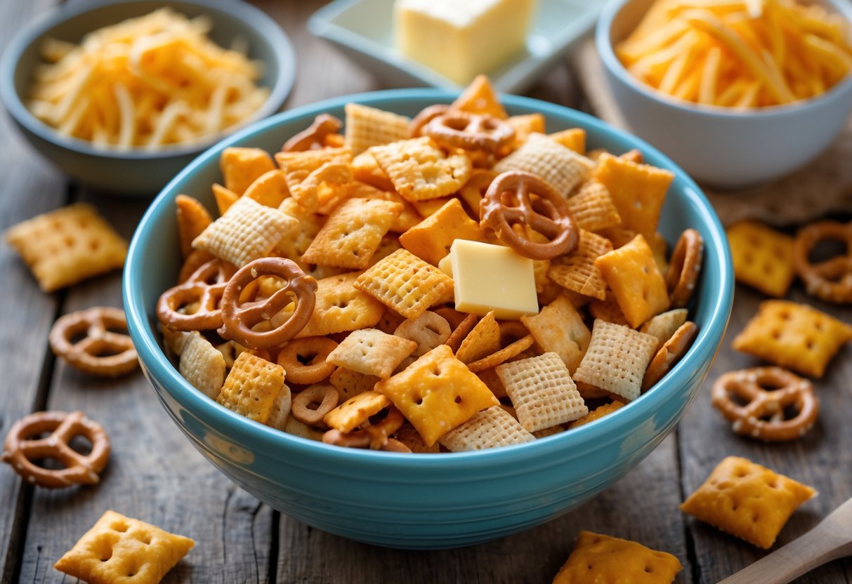 Quaker Snack Mix Baked Cheddar Recipe: Easy Step-by-Step Guide - Drool ...