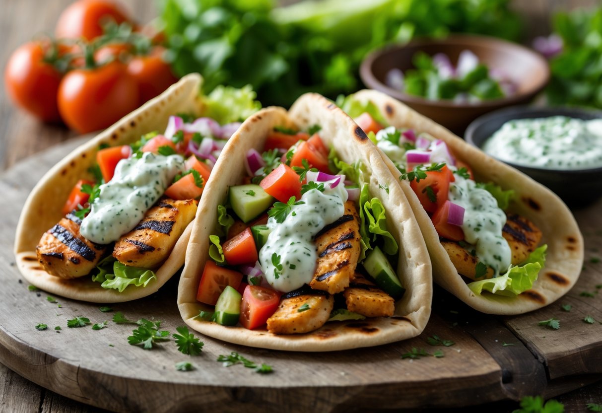 BJ's Mediterranean Chicken Pita Tacos Recipe: Easy Step-by-Step Guide ...