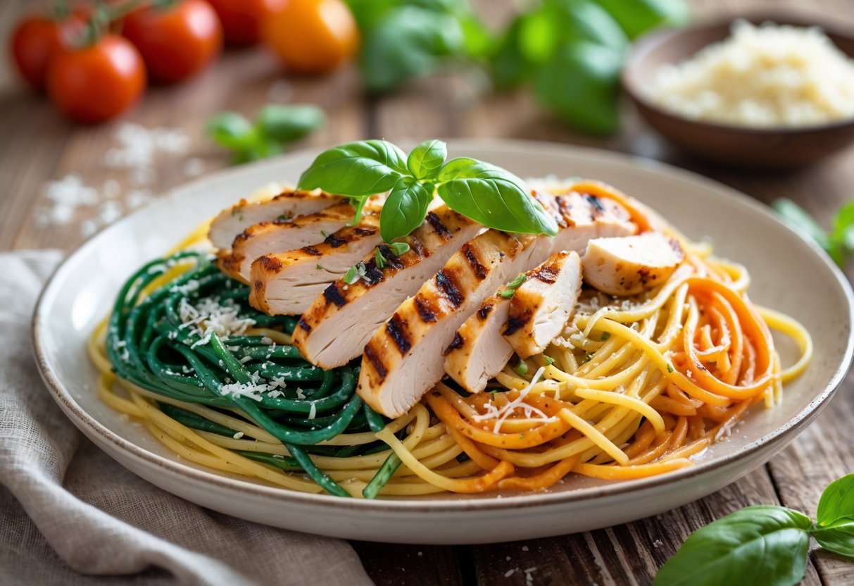 Tri Color Pasta Recipe With Chicken: Easy Step-by-Step Guide - Drool ...