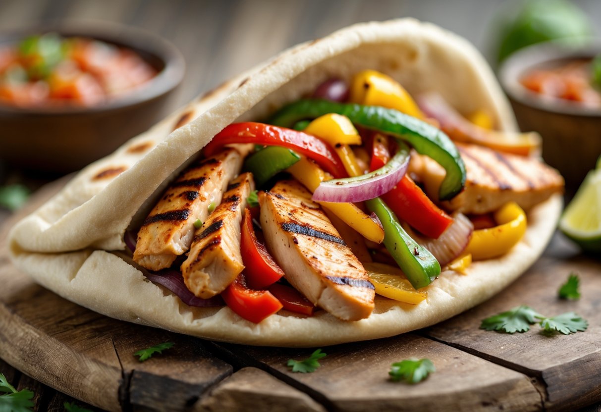 Chicken Fajita Pita Jack in the Box Recipe: Step-by-Step Guide - Drool ...