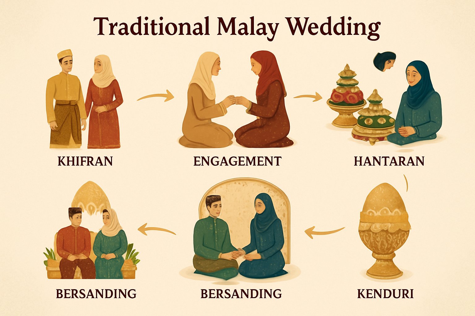 Complete Guide to Traditional Malay Wedding Ceremonies - vasimoda.com