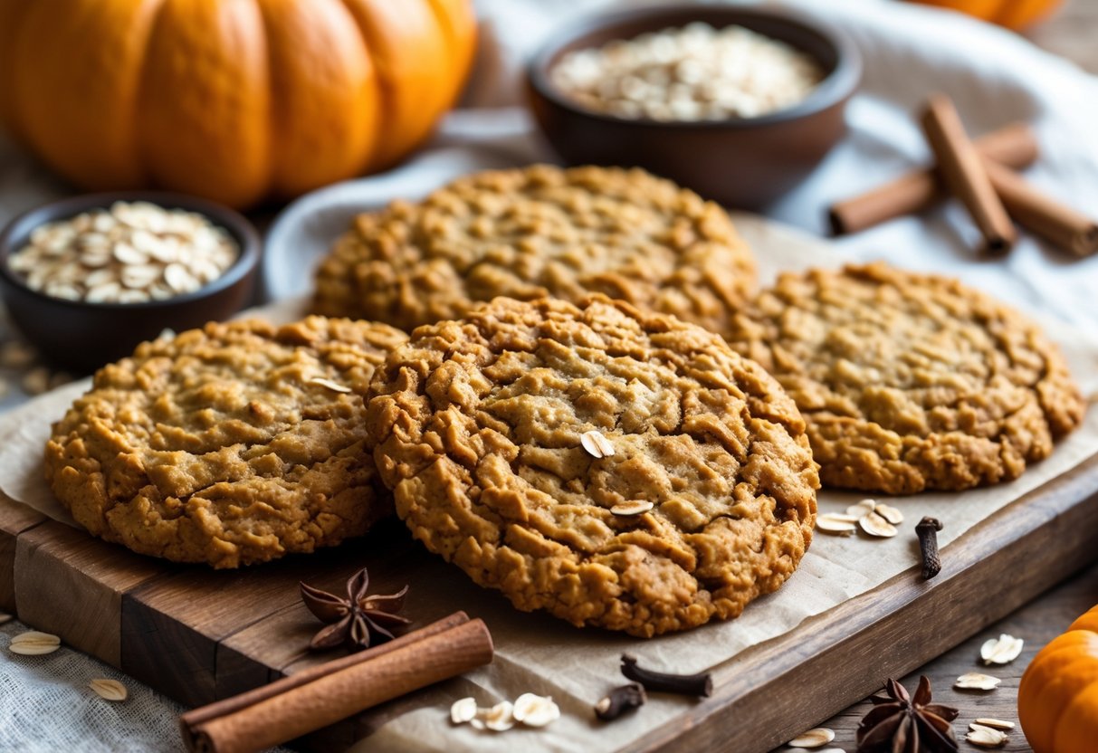 Low-Sugar Pumpkin Oatmeal Cookies - Tastylicious