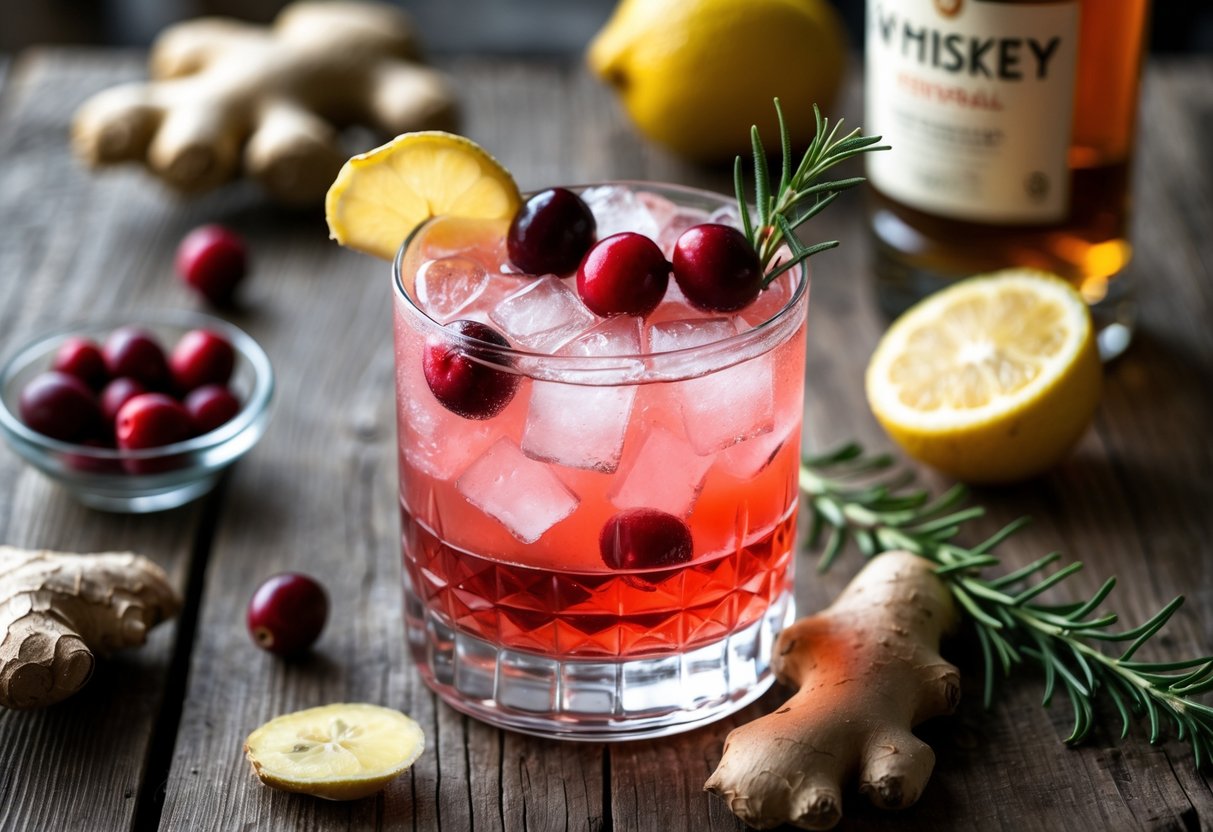 Ginger Cranberry Whiskey Sour Recipe: Easy Steps & Ingredients - Drool ...