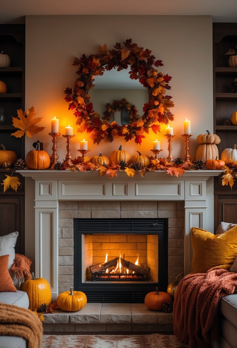 17 Cozy Fireplace Fall Decorating Ideas for Your Home | Mummy Time