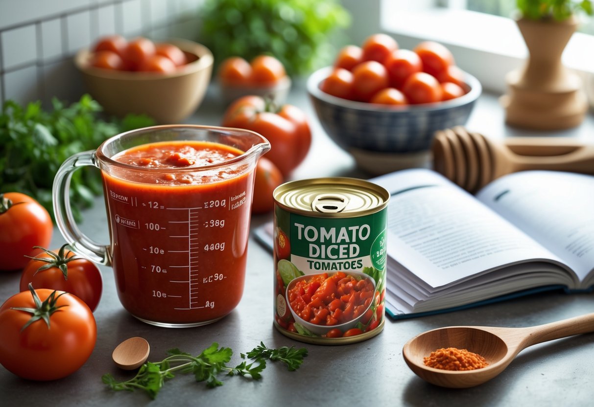How Much Tomato Sauce to Substitute for Diced Tomatoes: Recipe ...