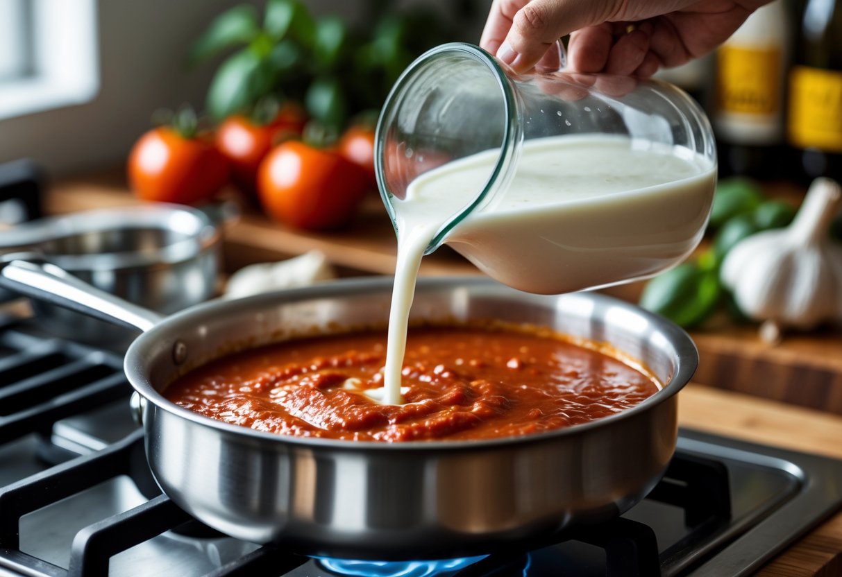 Can You Add Milk to Tomato Sauce? Creamy Pasta Secrets Revealed - Drool ...