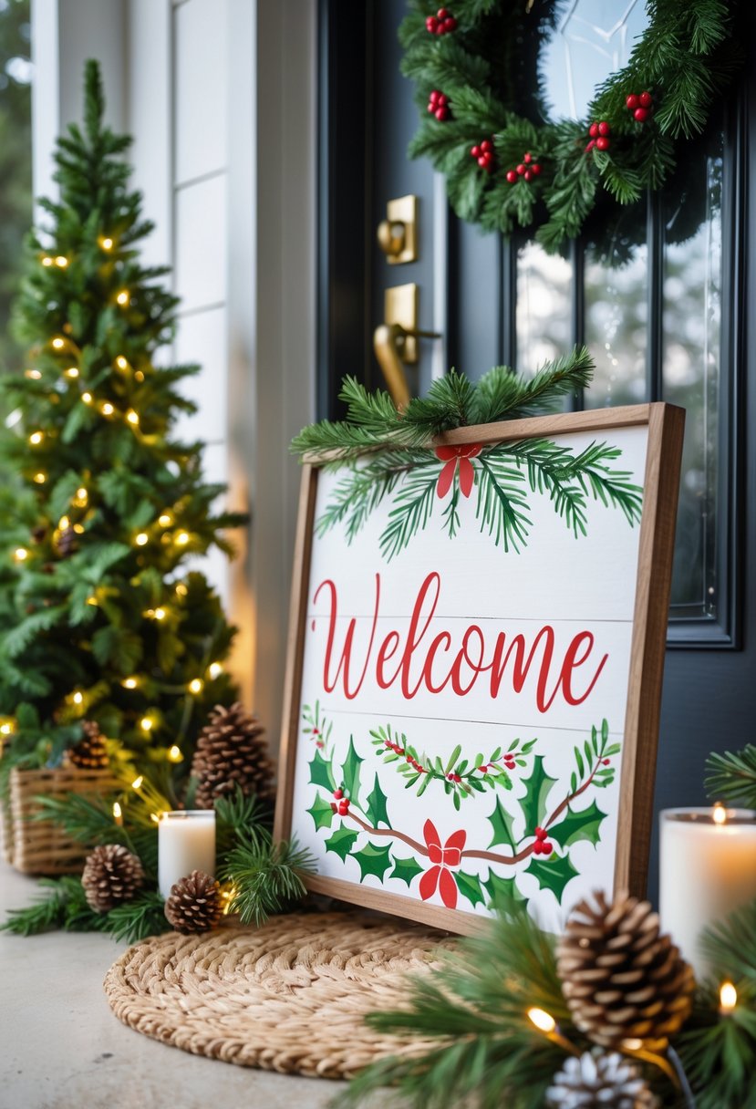16 Stylish Entryway Christmas Decor Ideas to Welcome Guests | Mummy Time