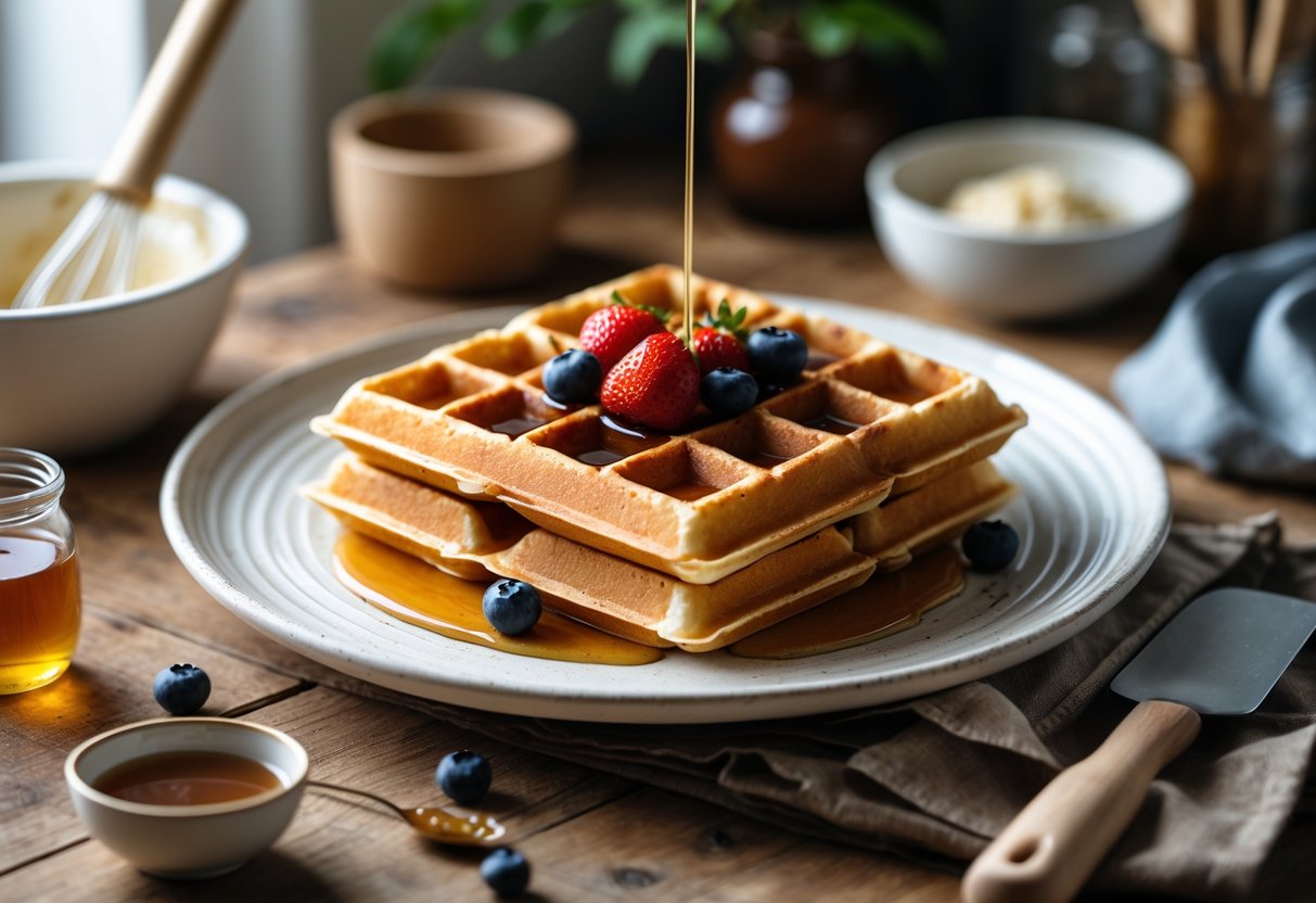 Waffles Without Waffle Maker Recipe: Easy Steps - Drool Recipes