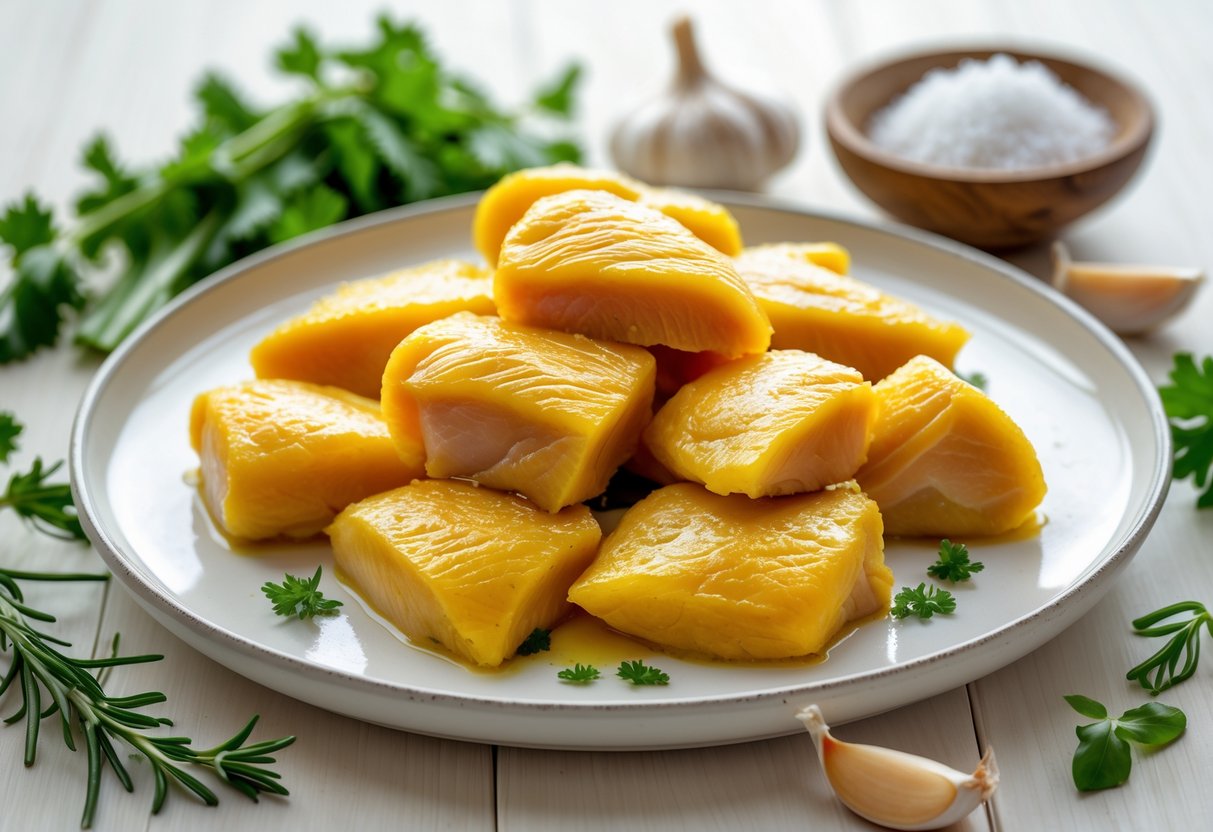 Yellow Chicken Meat Recipe: Ingredients & Step-by-Step Guide - Drool ...