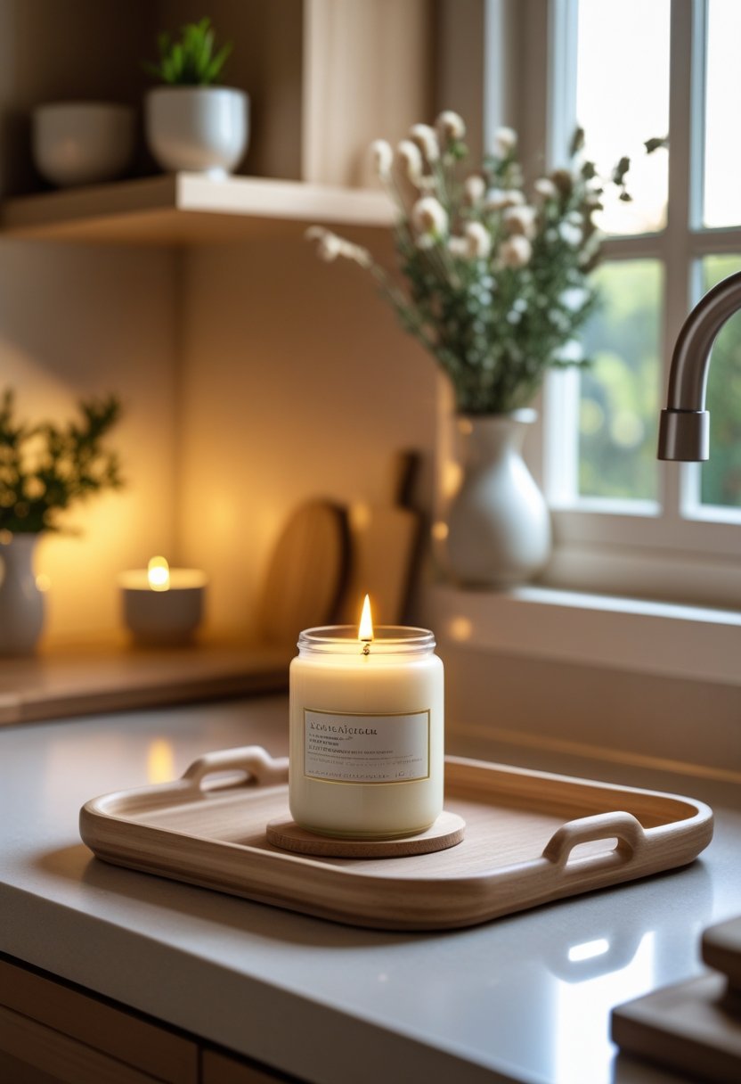 13 Kitchen Counter Tray Decor Ideas