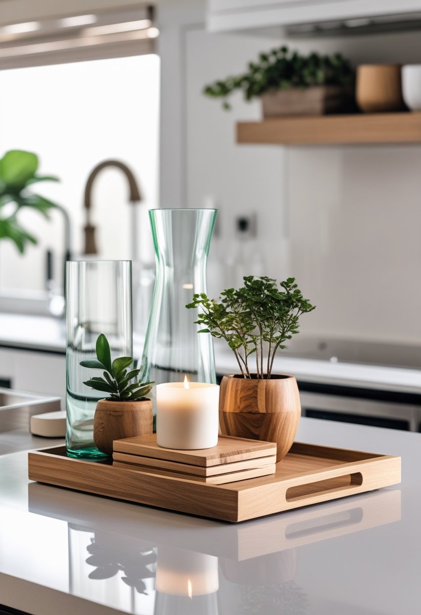 13 Kitchen Counter Tray Decor Ideas
