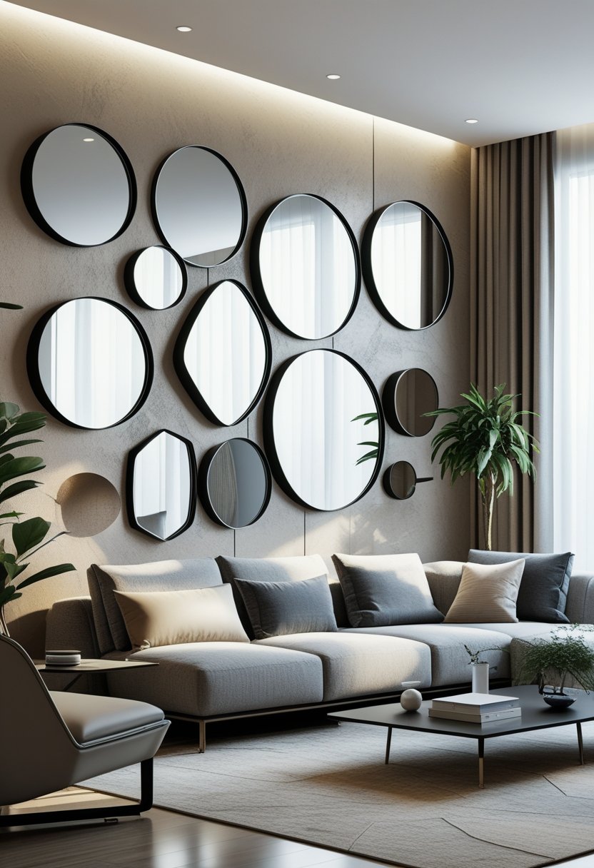 15 Stunning Wall Mirror Ideas To Elevate Your Living Room Decor