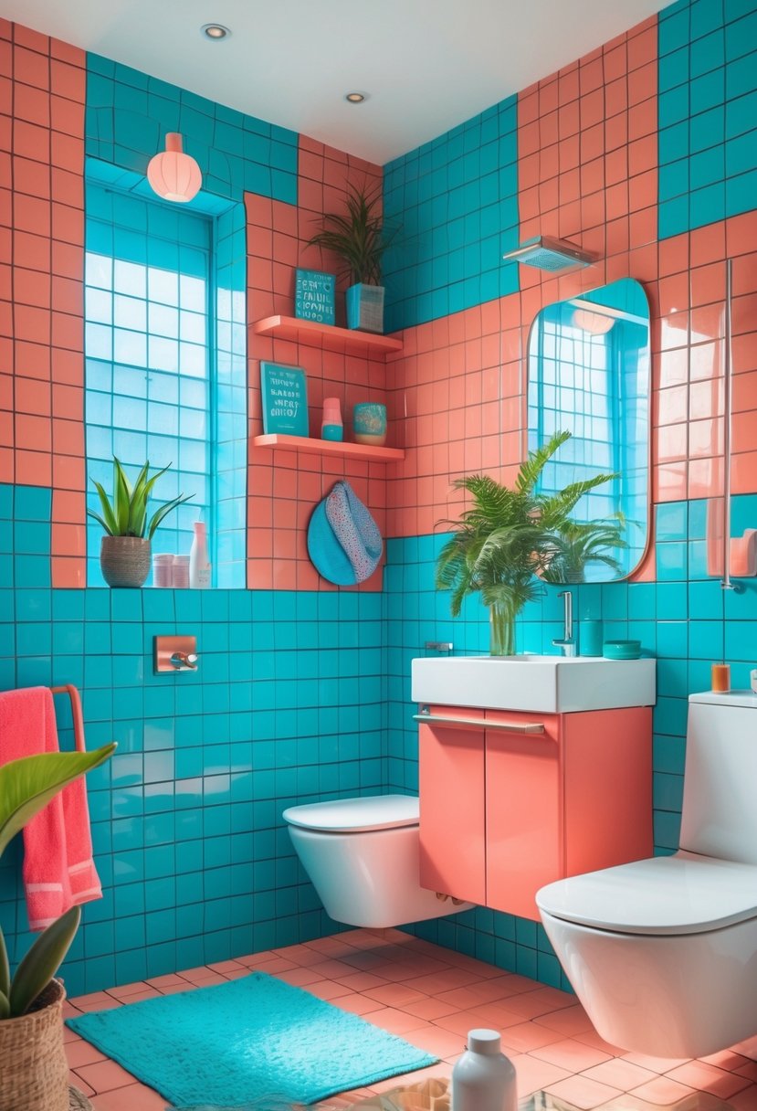15 Fun Dopamine Bathroom Decor Ideas - NapplesMedia