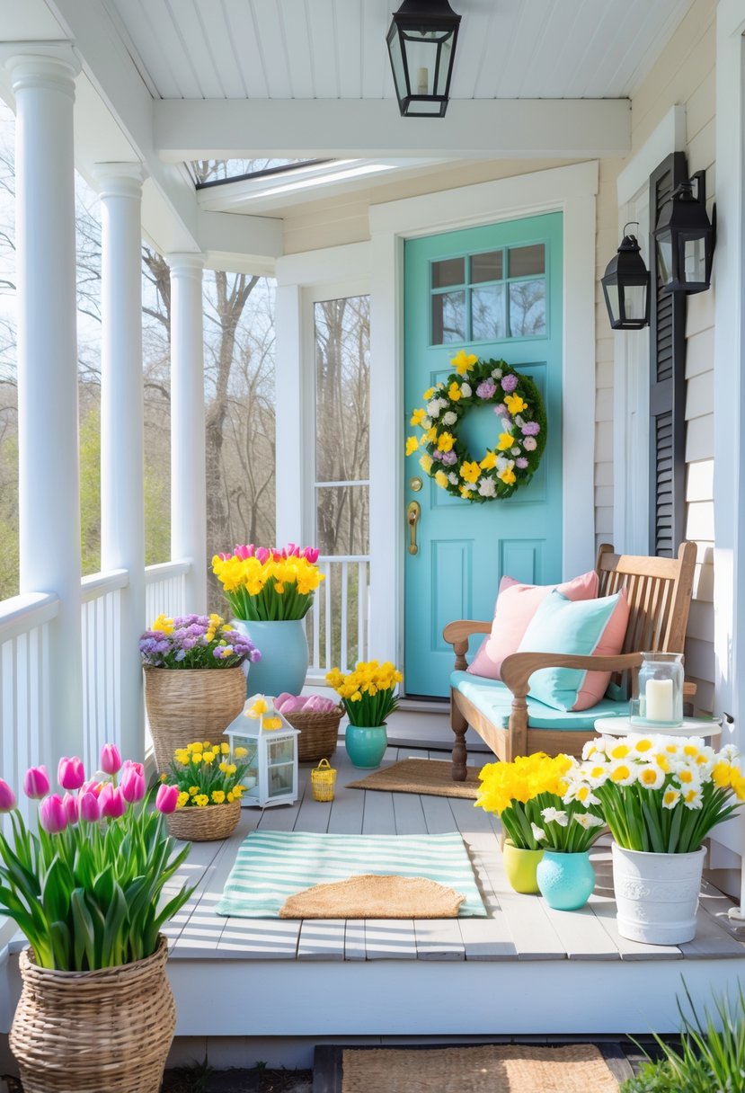 15 Fresh Spring Front Porch Decor Ideas - MummyTime