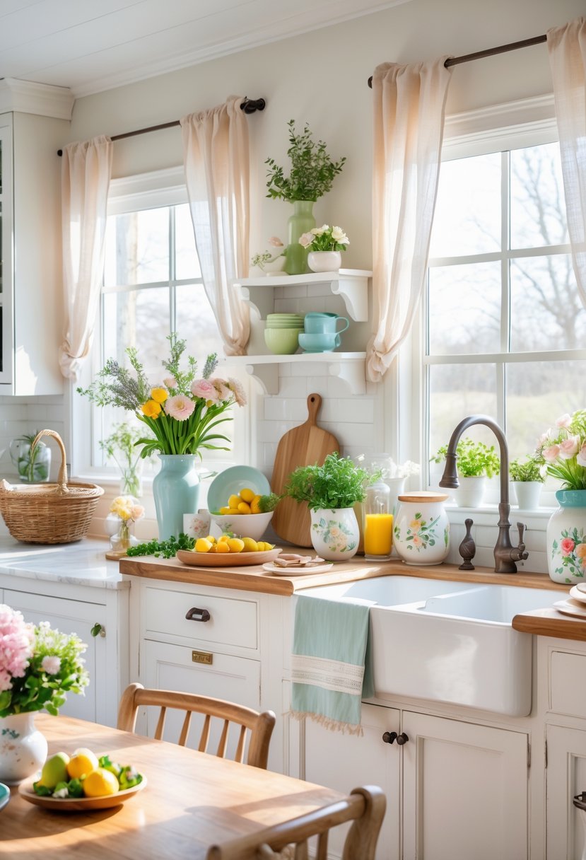 15 Cozy Spring Kitchen Decor Ideas - NapplesMedia
