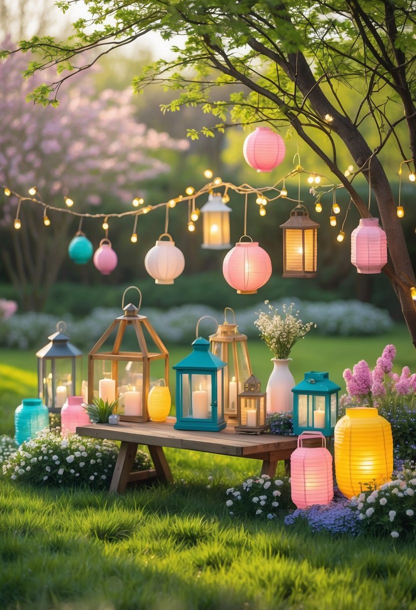 15 Pretty Spring Lantern Decor Ideas - NapplesMedia