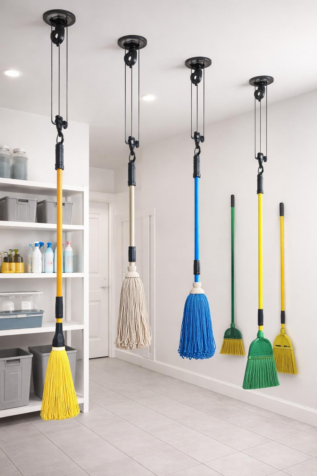 15 Mop and Broom Storage Ideas That Hide the Mess | Footted