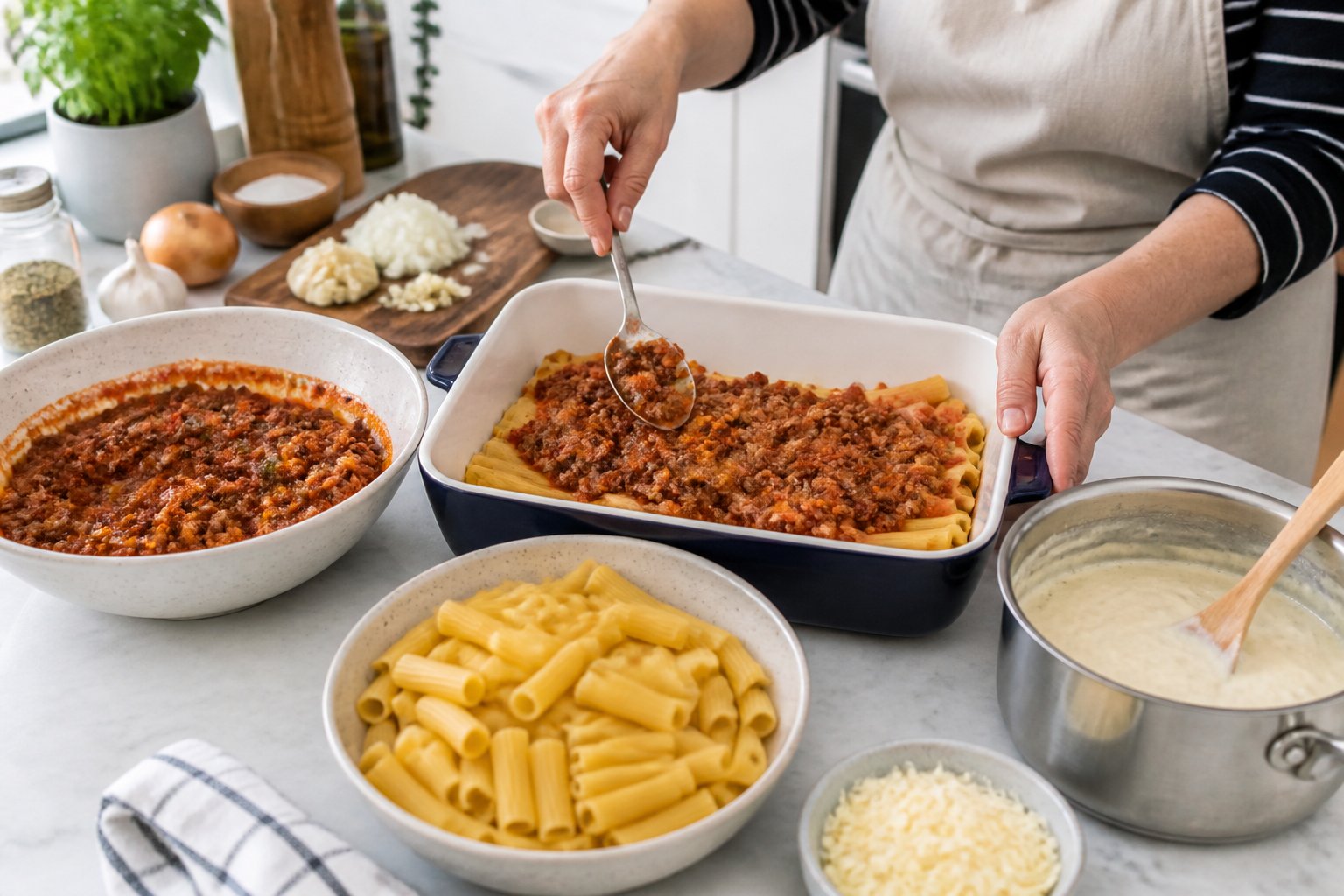 How To Make Pastitsio (Greek Pasta Bake) - Tastylicious