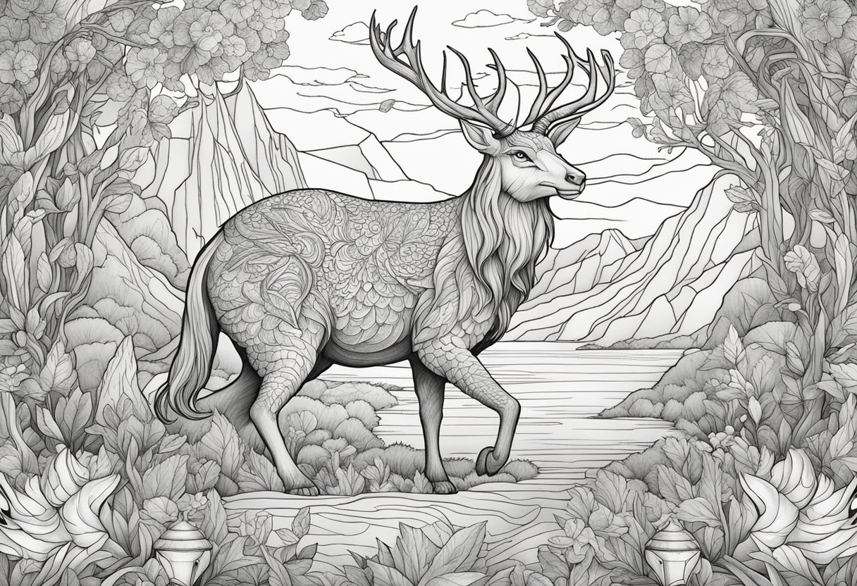 Free Fantasy Coloring Pages for Adults - Ashley Yeo