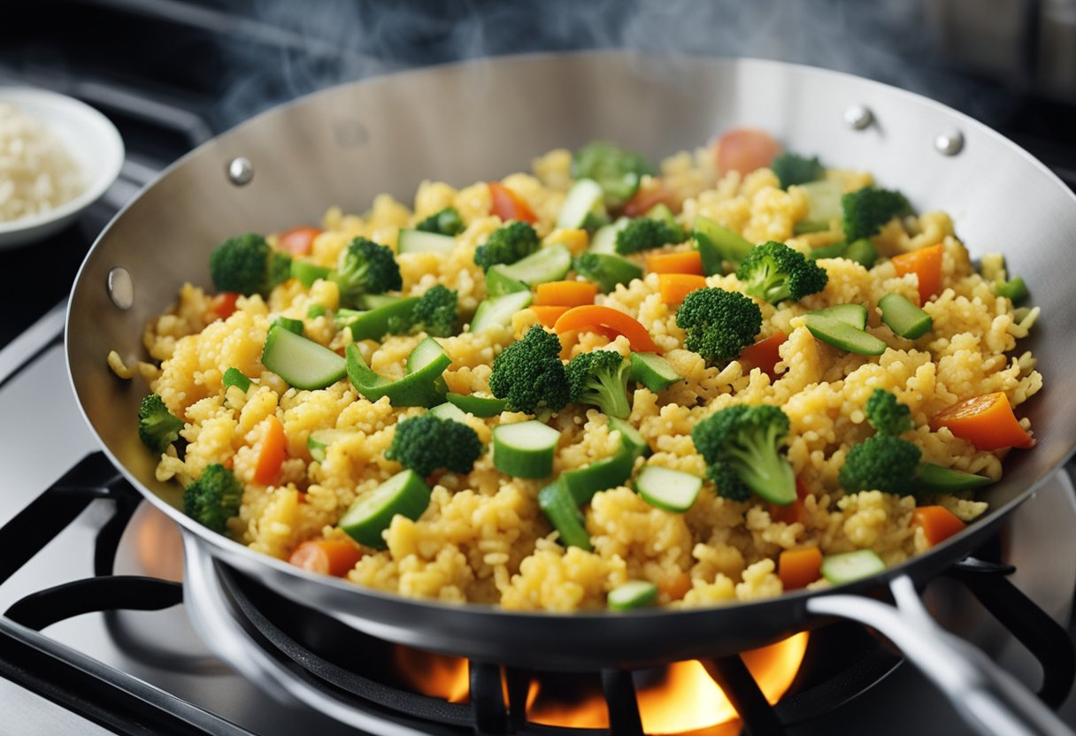 Opskrift på stegte ris med ærter og gulerødder - MenuBoxen