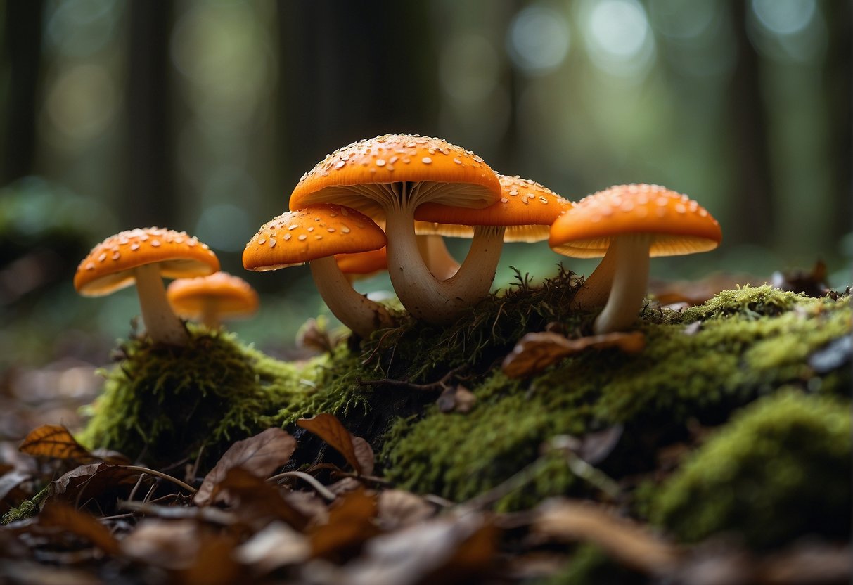 Orange Mushrooms Identification Guide: Spotting Edible and Toxic Species