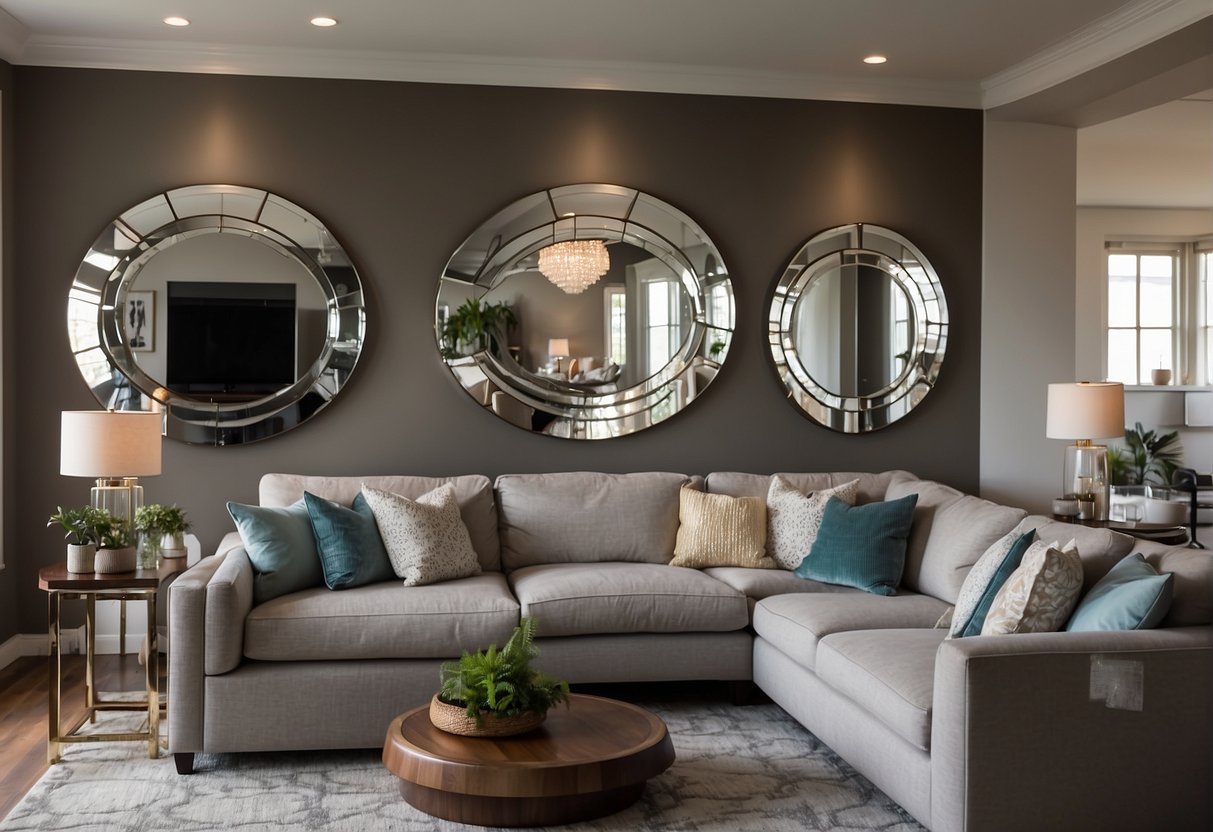 How To Decorate A Living Room With Mirrors