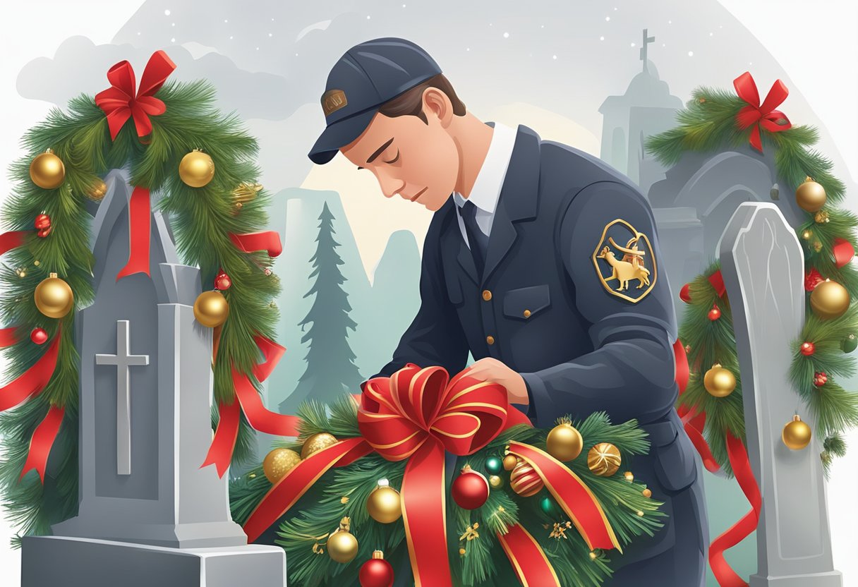 How to Make a Christmas Saddle for Headstone: Spruce Up the Final ...