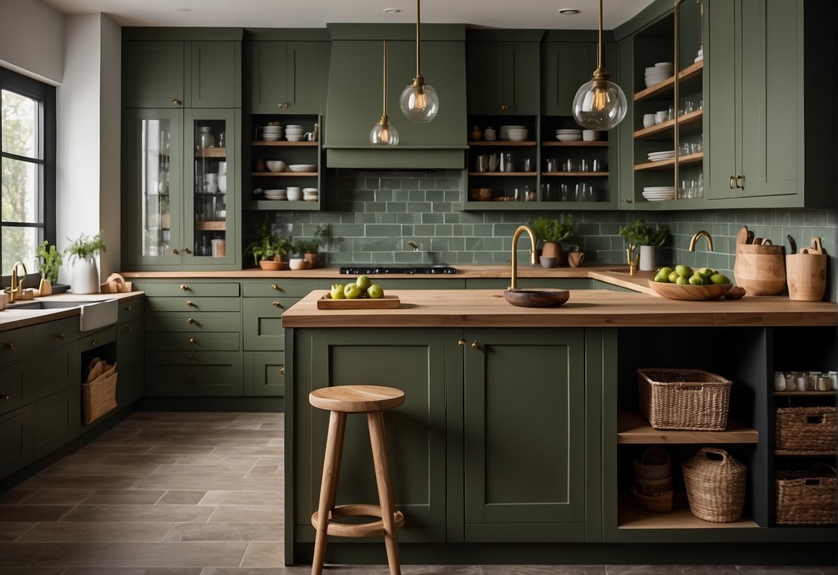 Top 59 Olive Green Kitchen Ideas - Quiet Joy At Home