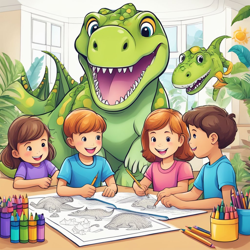 Dinosaur Coloring Pages for Kids - Ashley Yeo