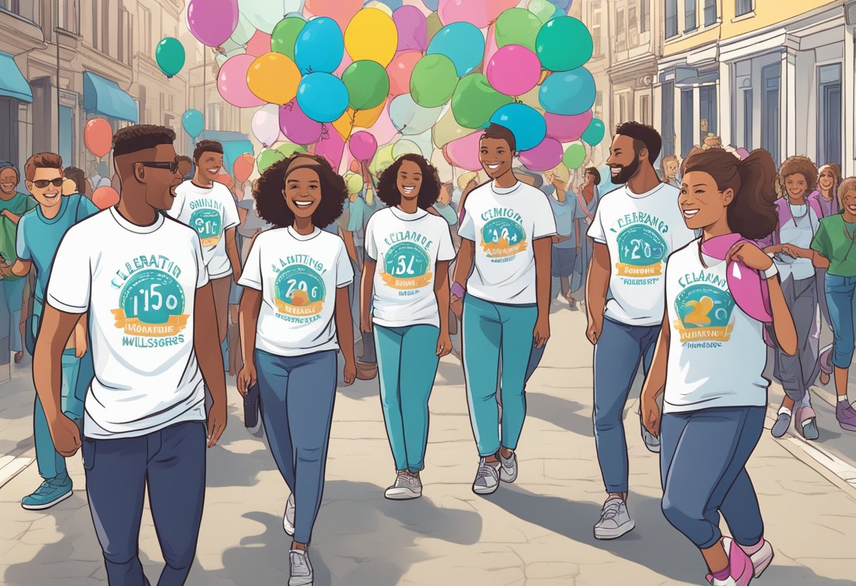 Custom Walker T-Shirt for Walk 2 Miles a Day for 30 Days Finishers