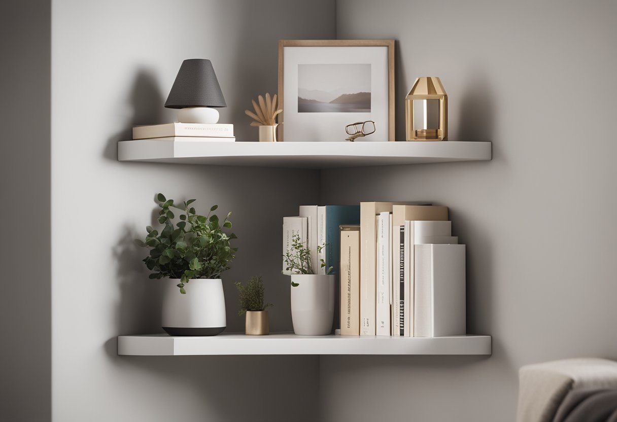 Creative Bedroom Corner Shelf Designs