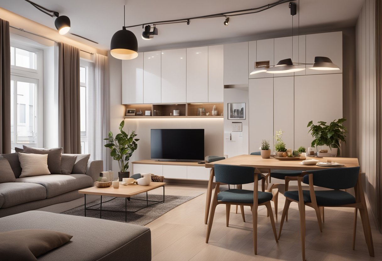 Stylish One-Bedroom Flat Designs: Space-Saving Ideas