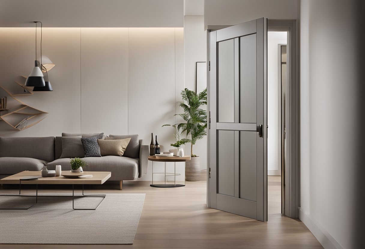 Elegant Living Room Door Design Solutions