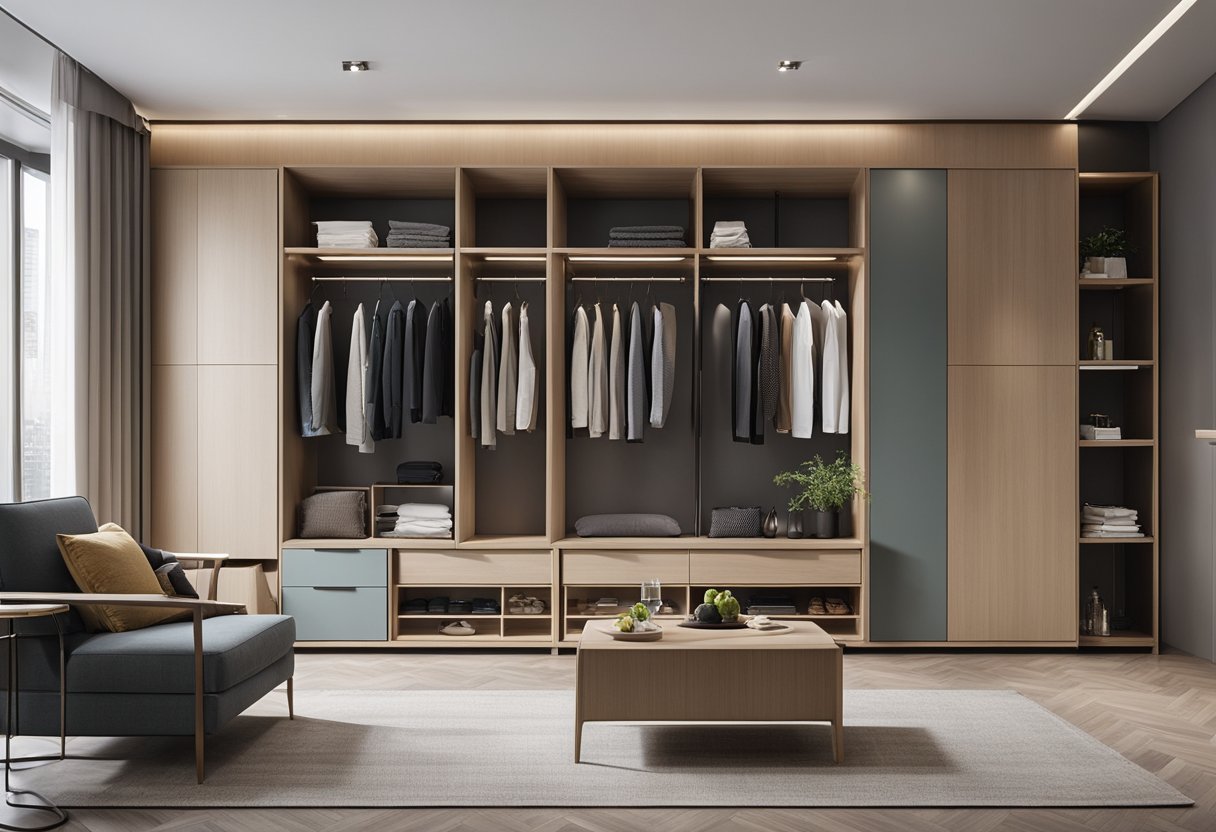 Elegant Wardrobe Interior Designs for Living Rooms