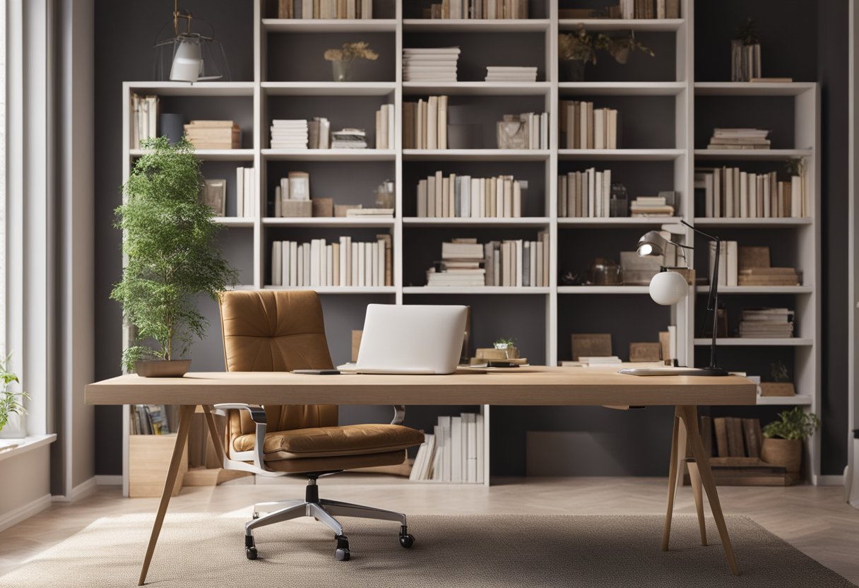 Stylish Living and Study Room Design Ideas